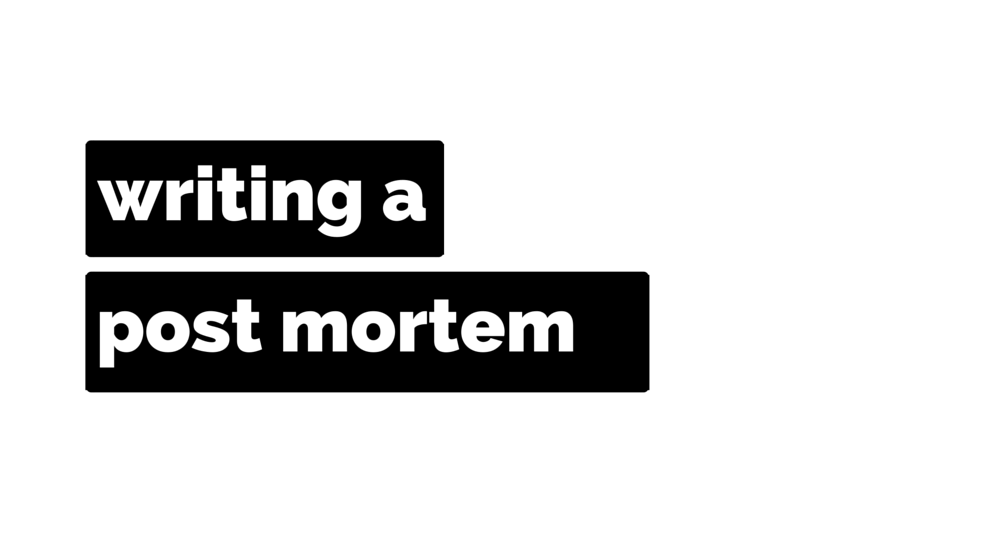 Project Planning How To Write A Post mortem Report Video 
